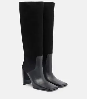 Alaia Gold Tone Boots For Women