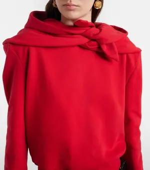 Magda Butrym Hoodie With Scarf Detail