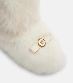 Versace Shearling Boots