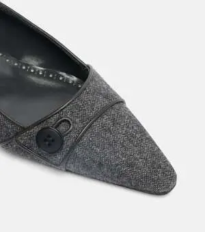 Manolo Blahnik Lulamae Ballet Flats - Grey
