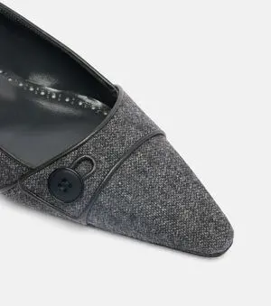 Manolo Blahnik Lulamae Ballet Flats - Grey
