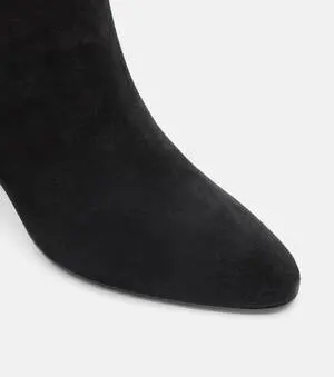 Manolo Blahnik Calasso Suede Mid-calf Boots - Black