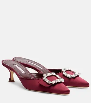 Manolo Blahnik Embellished Mules Clogs For Women