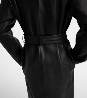 TOTEME Belted Leather Coat