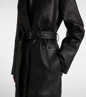 TOTEME Belted Leather Coat