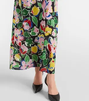 Rixo Jeannie Floral Silk Maxi Dress - Multicoloured