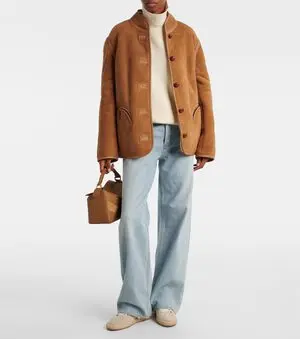 GOLDEN GOOSE Ball Star Shearling-lined Suede Sneakers - Beige