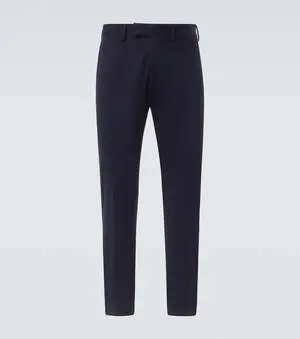 TOM FORD Cotton Straight Leg Pants - Blue