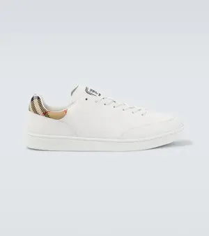 Burberry Check Leather Sneakers