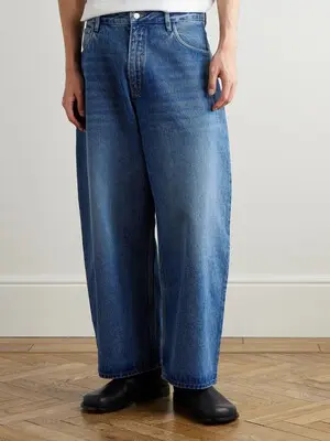 Studio Nicholson Aaron Levine Barrel-leg Jeans - Blue