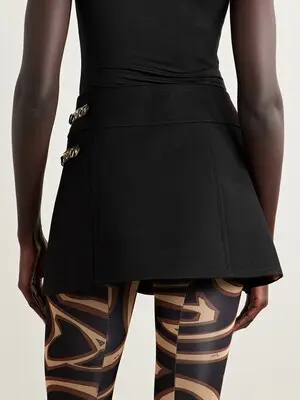 Emilio Pucci Buckled Wool Mini Skirt