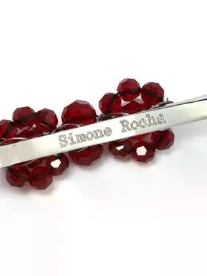 Simone Rocha Flower Beaded Hair Clip