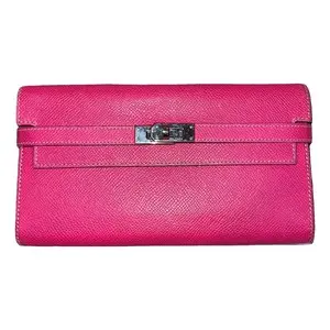Hermès Kelly Leather Wallet - Pink