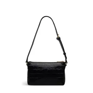 RADLEY Pockets Faux Croc Mini Ziptop Shoulder Bag - Black