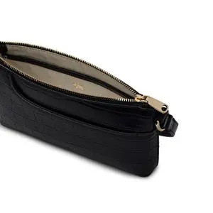 RADLEY Pockets Faux Croc Mini Ziptop Shoulder Bag - Black