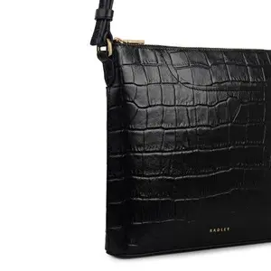 RADLEY Pockets Faux Croc Ziptop Crossbody Bag