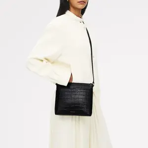 RADLEY Pockets Faux Croc Ziptop Crossbody Bag