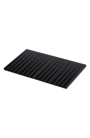 YAMAZAKI Tower Foldable Drainer Tray Black