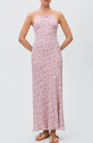 Mango Floral Print Maxi Dress