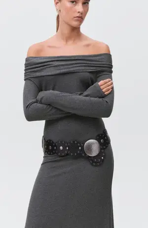 Mango Off-the-shoulder Sweater Dress