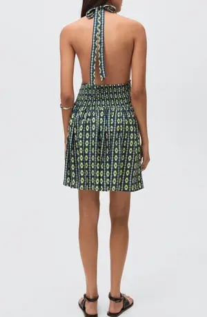 Mango Printed Halter Dress