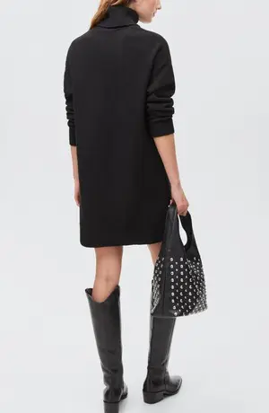 Mango Turtleneck Long-sleeve Sweater Dress