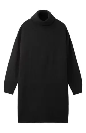 Mango Turtleneck Long-sleeve Sweater Dress