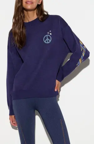 Spiritual Gangster Alpine Glow Claire Sweater - Eclipse