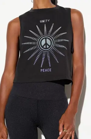 Spiritual Gangster Emit Peace Spirit Crop Tank