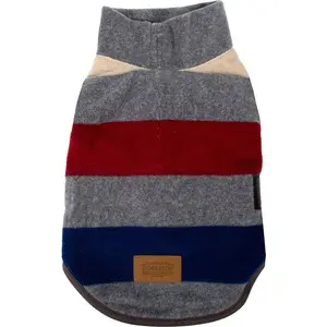 Pendleton Striped Fleece Pet Vest - Cabin Stripe Gray