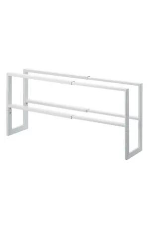 YAMAZAKI 2-tier Expandable Shoe Rack - White