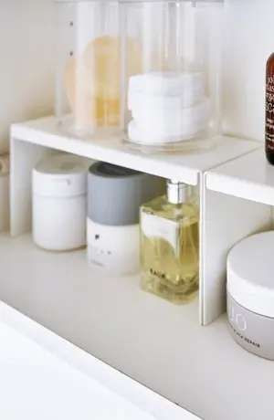 YAMAZAKI Set Of 2 Medicine Cabinet Racks - White