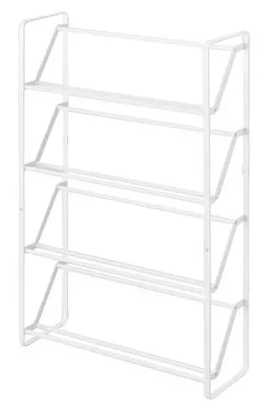 YAMAZAKI Slim Shoe Rack - White