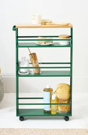 YAMAZAKI Steel Rolling Storage Cart