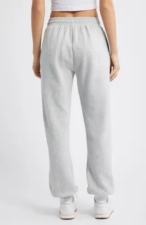 Princess Polly Puffy Logo Sweatpants - Grey
