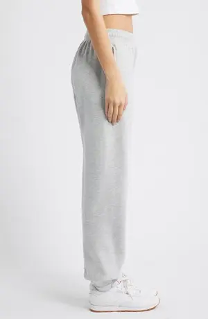Princess Polly Puffy Logo Sweatpants - Grey