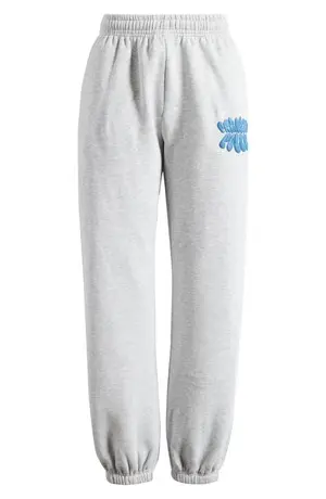 Princess Polly Puffy Logo Sweatpants - Grey