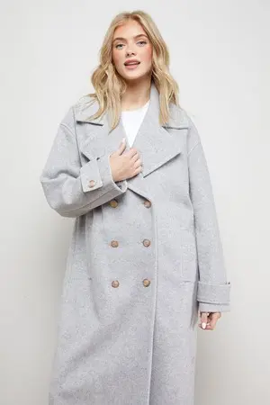 OASIS Relaxed Tailored Double Breasted Coat