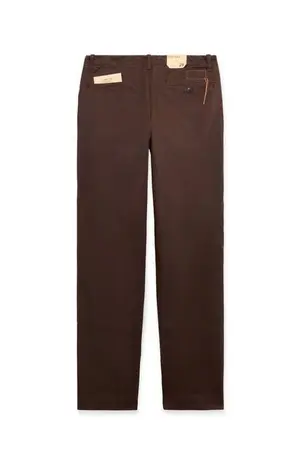 FORTELA Wallace Herringbone Trousers - Brown