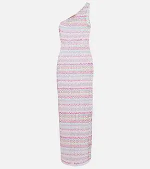 Missoni Zigzag One-shoulder Maxi Dress - Multicoloured