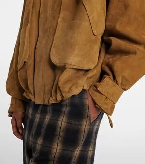 Attico Suede Bomber Jacket