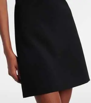SELF-PORTRAIT Floral-appliqué Off-shoulder Mini Dress