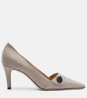 Manolo Blahnik Lulumae 70 Herringbone Pumps