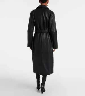 TOTEME Belted Leather Coat