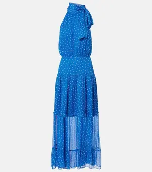 Rixo Tie Neck Day Dresses