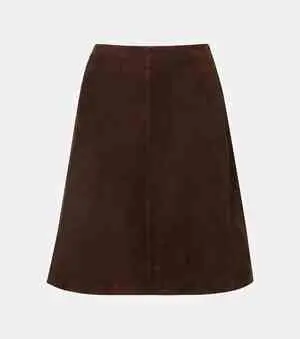 TOTEME Suede Miniskirt