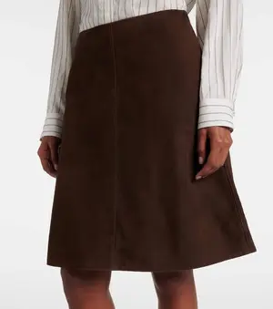 TOTEME Suede Miniskirt