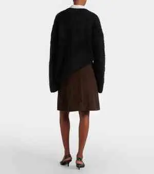 TOTEME Suede Miniskirt