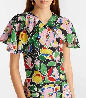 Rixo Jeannie Floral Silk Maxi Dress - Multicoloured
