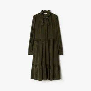 Burberry Foliage Silk Dress